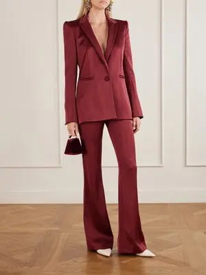 Galvan Satin Flared Pants