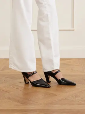 AeydĒ Isidora 75 Calf-leather Mary Jane Pumps - Black