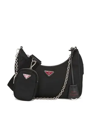 Prada Re-edition 2005 Re-nylon Shoulder Bag - Black