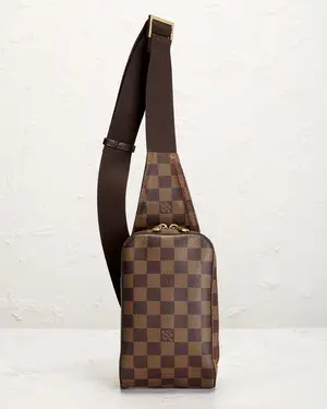 FWRD RENEW Louis Vuitton Damier Ebene Geronimos Belt Bag