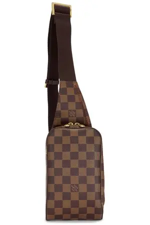 LOUIS VUITTON Damier Ebene Geronimos Belt Bag - Brown