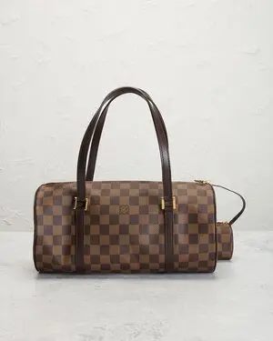 FWRD RENEW Louis Vuitton Damier Ebene Papillon 30 Handbag &amp; Mini Set