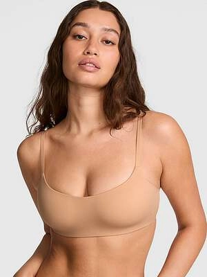 Pink Marshmallow Lightly Lined Wireless Comfy Bra Beige