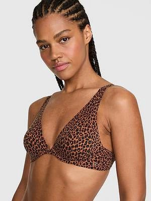 Pink Marshmallow Unlined Flexiwire Comfy Bra Print