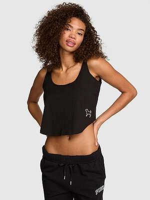 Pink Campus Cotton™ Swing Tank Top Black
