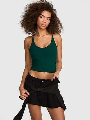 Pink All-day Cotton™ Racerback Bra Tank - Green