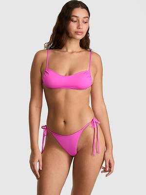 Pink Tiny Scoop Bikini Top - Pink