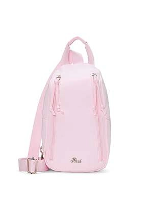 Pink Satin Sling Bag - Pink