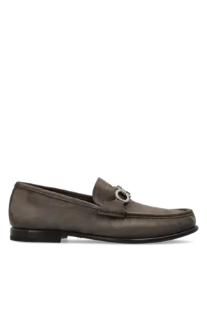 FERRAGAMO Avril' Suede Loafers - Grey