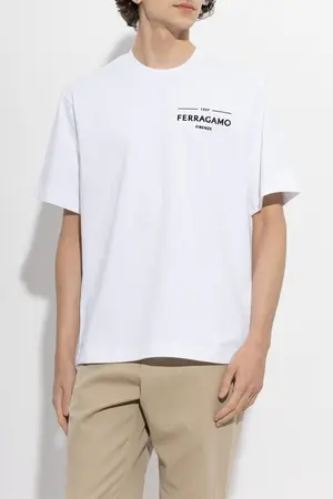 FERRAGAMO T-shirt With Printed Logo