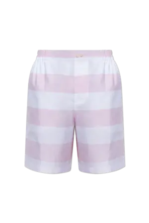 Jacquemus Calecon Striped Cotton Shorts