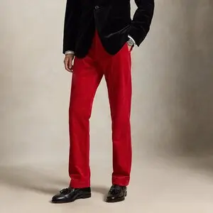 Ralph Lauren Bedford Straight Fit Corduroy Trousers - Ralph Red