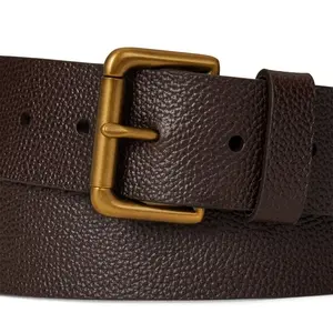Ralph Lauren Pebbled Leather Roller-buckle Belt
