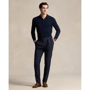 Ralph Lauren Washable Wool Polo-collar Sweater