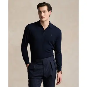 Ralph Lauren Washable Wool Polo-collar Sweater