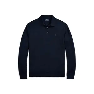 Ralph Lauren Washable Wool Polo-collar Sweater