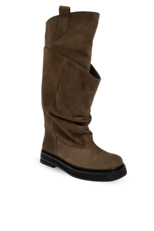 Attico New Robin Passeggiata' Platform Boots - Brown