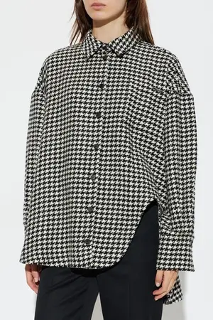 Attico Shirt With Houndstooth Pattern