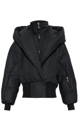 Attico Insulated Jacket With Hood - Black