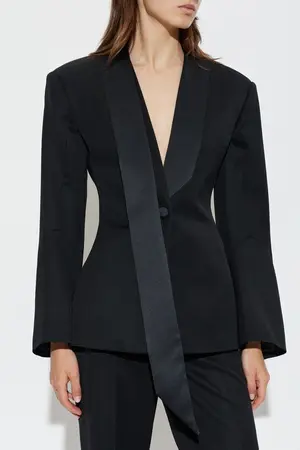 Attico Blazer With Satin Shawl