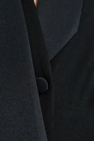 Attico Blazer With Satin Shawl