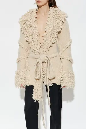 Attico Cardigan With Fringes