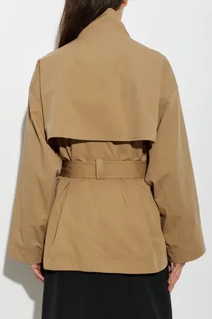 FRAME Short Trench Coat With Belt