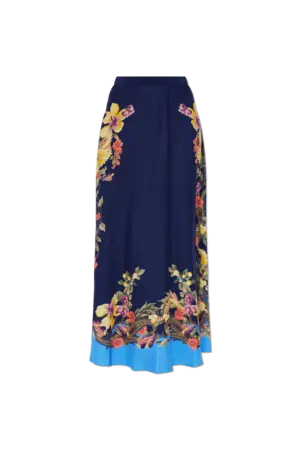 Etro Silk Skirt - Navy Blue