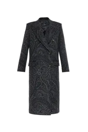 Etro Double-breasted Wool Coat