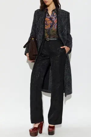 Etro Double-breasted Wool Coat