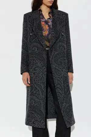 Etro Double-breasted Wool Coat