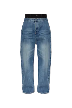 Attico Double Waistband Jeans - Blue