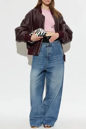 Attico Double Waistband Boyfriend Jeans