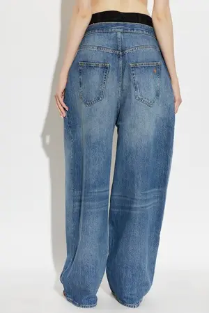 Attico Double Waistband Boyfriend Jeans