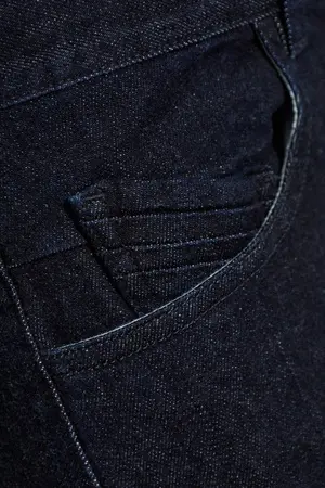 Attico Boyfriend Fit Jeans With Embroidered Logo