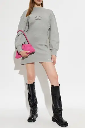 Attico Oversized Sweatshirt Dress With Darts