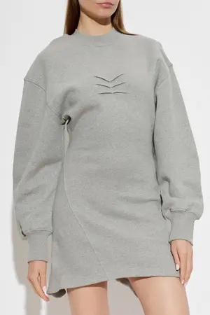 Attico Oversized Sweatshirt Dress With Darts