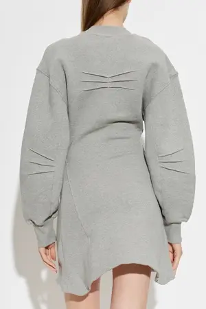 Attico Oversized Sweatshirt Dress With Darts
