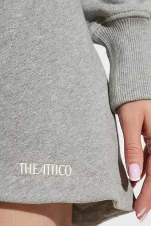 Attico Oversized Sweatshirt Dress With Darts