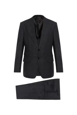 TOM FORD Wool Suit With A Check Pattern