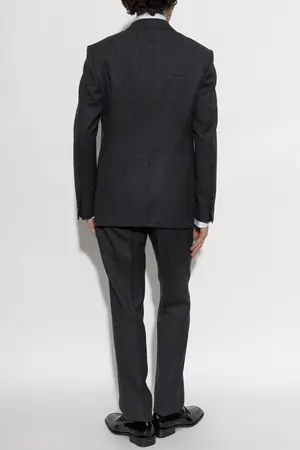 TOM FORD Wool Suit With A Check Pattern