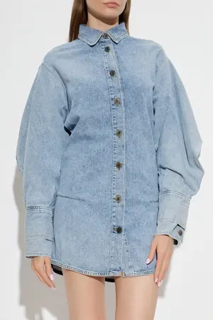 Attico Denim Dress With Pockets