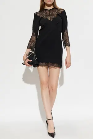 Attico Lace Trimmed Dress