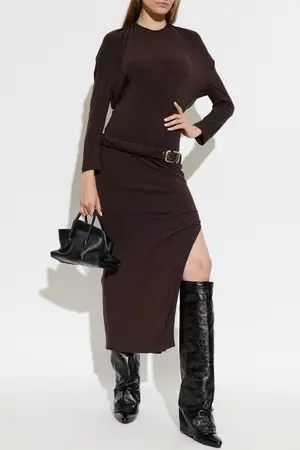 Attico Long Dress With Belt