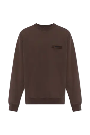 Jacquemus Sweatshirt With Logo Patch - Brown