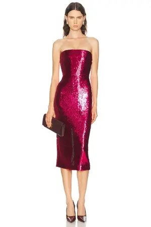 Alex Perry Strapless Sequin Dress