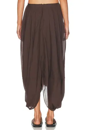 TOTEME Cocoon Skirt - Walnut