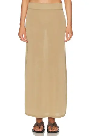 TOTEME Long Knit Skirt - Desert