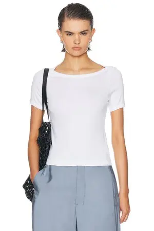 Enza Costa Supima Cotton Beateau Tee