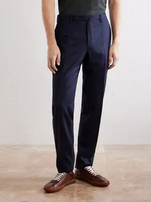 SLOWEAR Straight-leg Wool And Cashmere-blend Trousers
